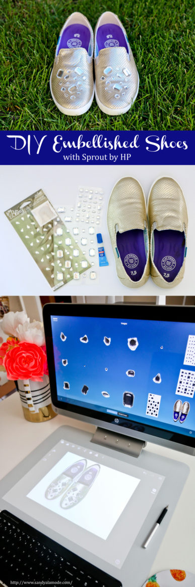 DIY Embellished Shoes with Sprout by HP | SandyALaMode
