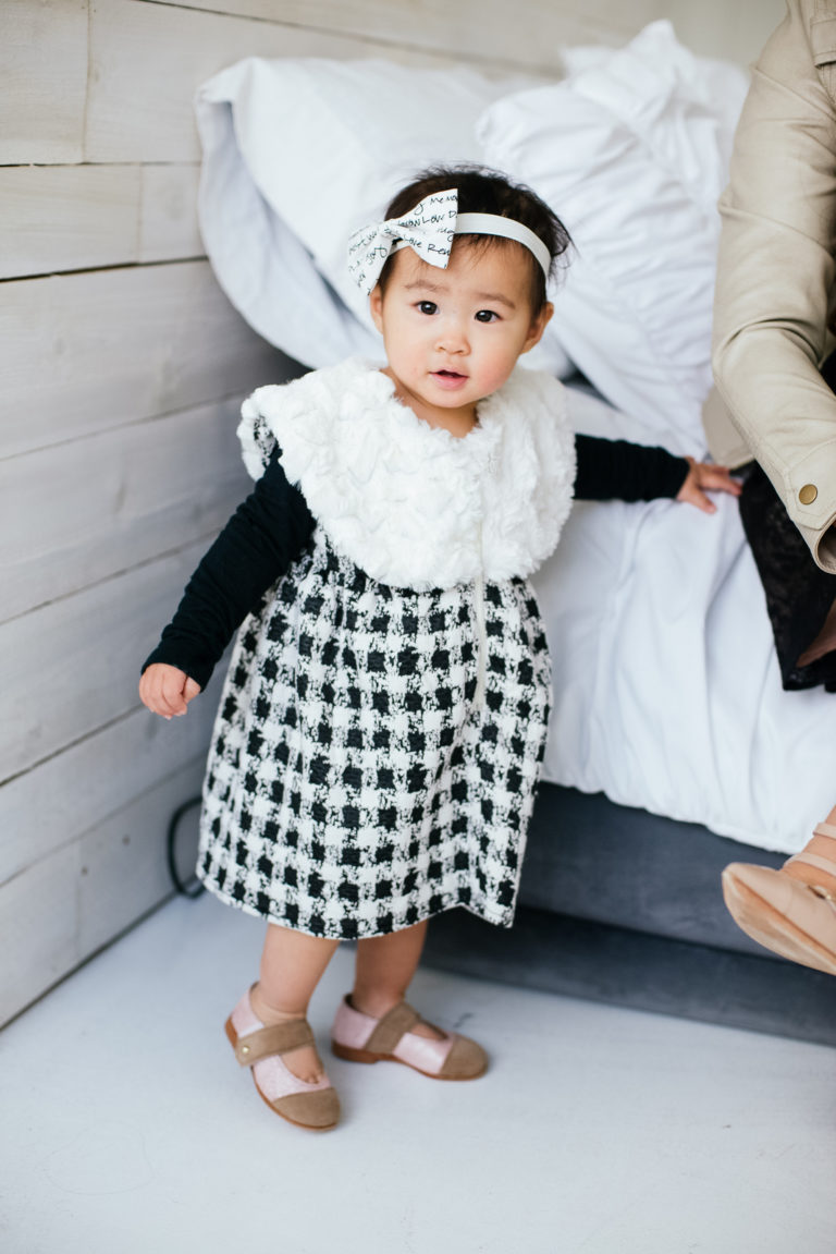 Mommy And Me Holiday Style Black White And Pink Chic Sandyalamode