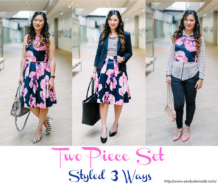 Two Piece Dress, Styled 3 Ways + On Trend Tuesdays Linkup! | SandyALaMode