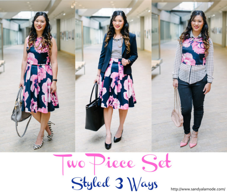 Two Piece Dress, Styled 3 Ways + On Trend Tuesdays Linkup! | SandyALaMode