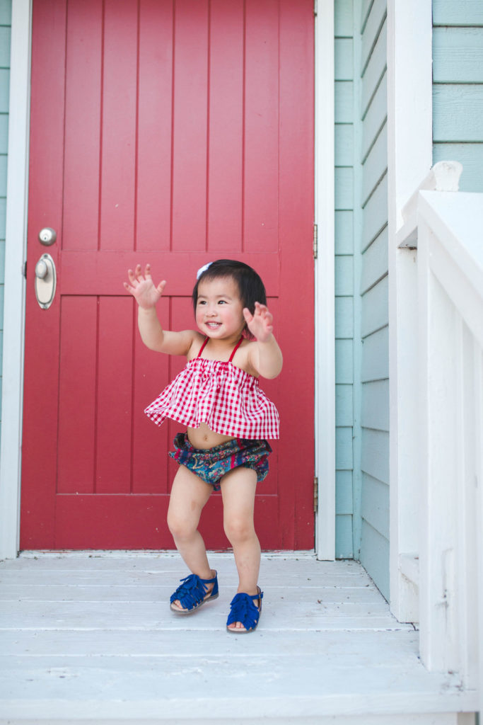 Mommy And Me Style Red White And Blue Linkup Sandyalamode