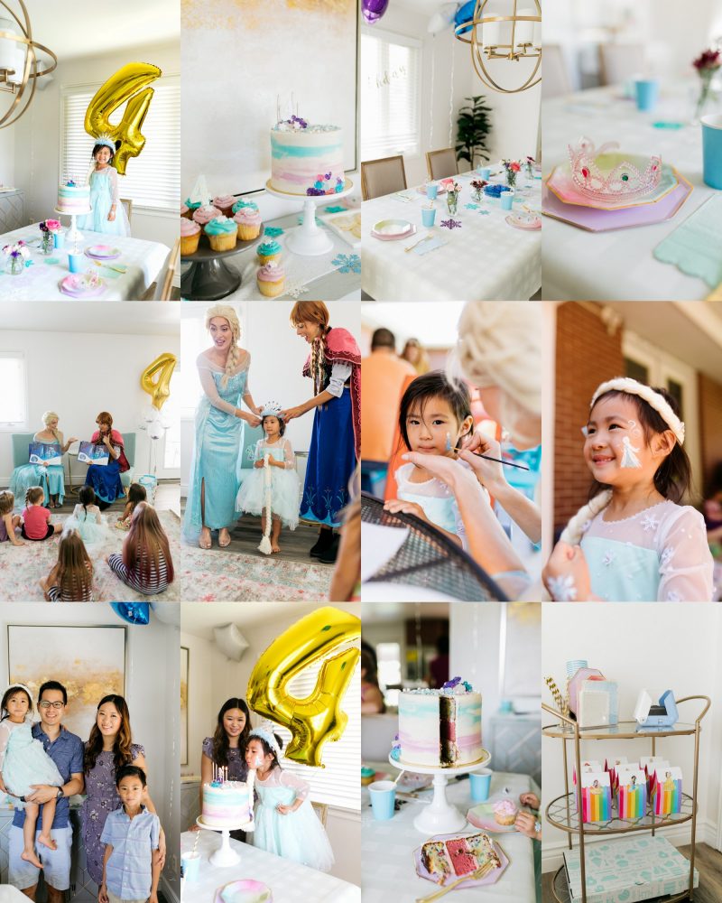 Vivian's 4th Birthday Frozen Ice Princess Party | Sandy a la Mode