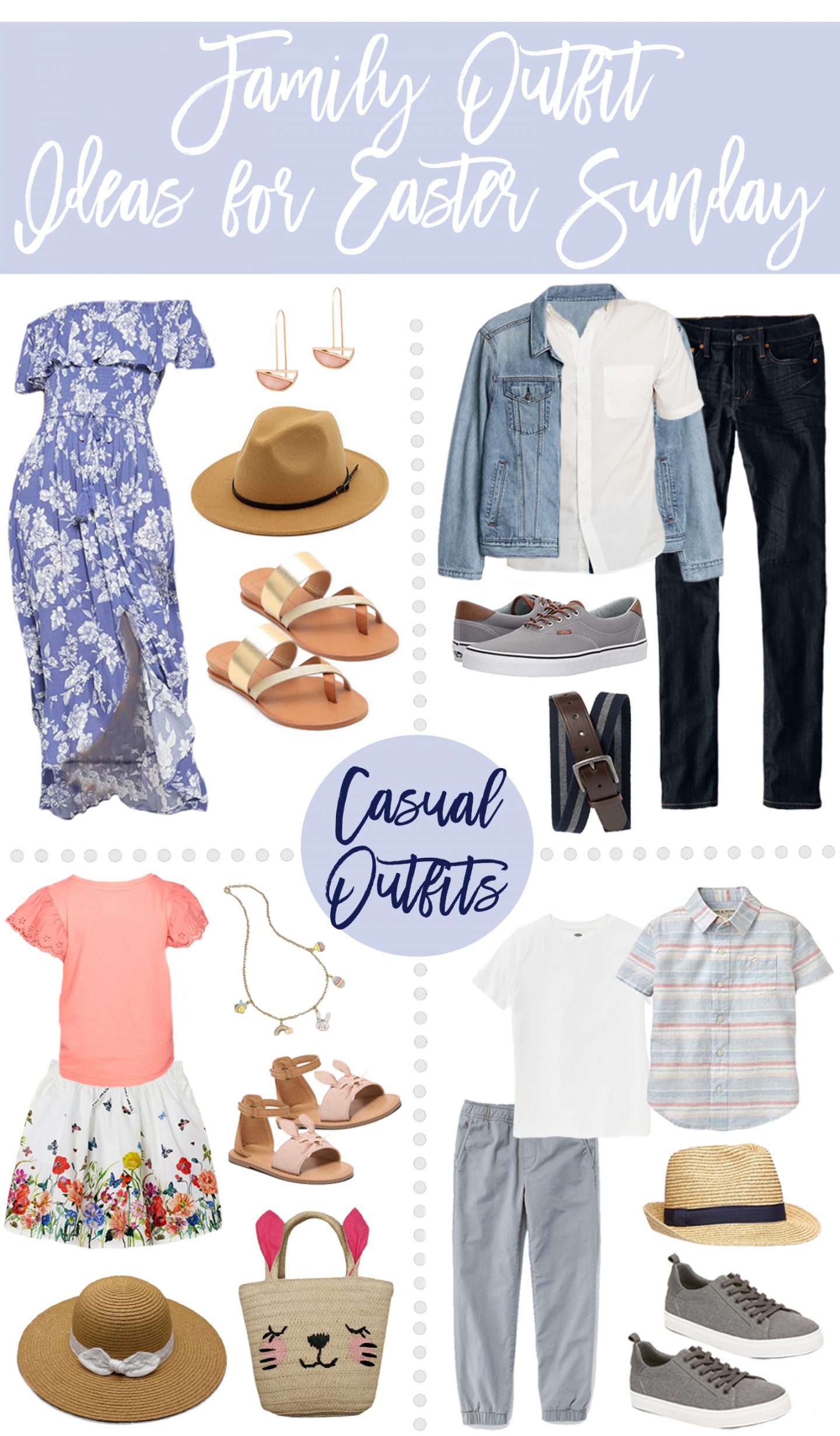 Family Easter Outfit Ideas - Casual and Dressy | SandyALaMode