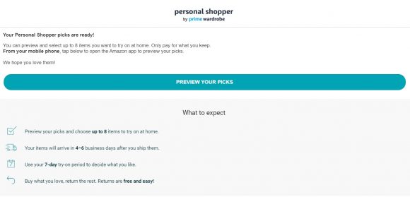 Introducing Amazon Personal Shopper by Prime Wardrobe | SandyALaMode