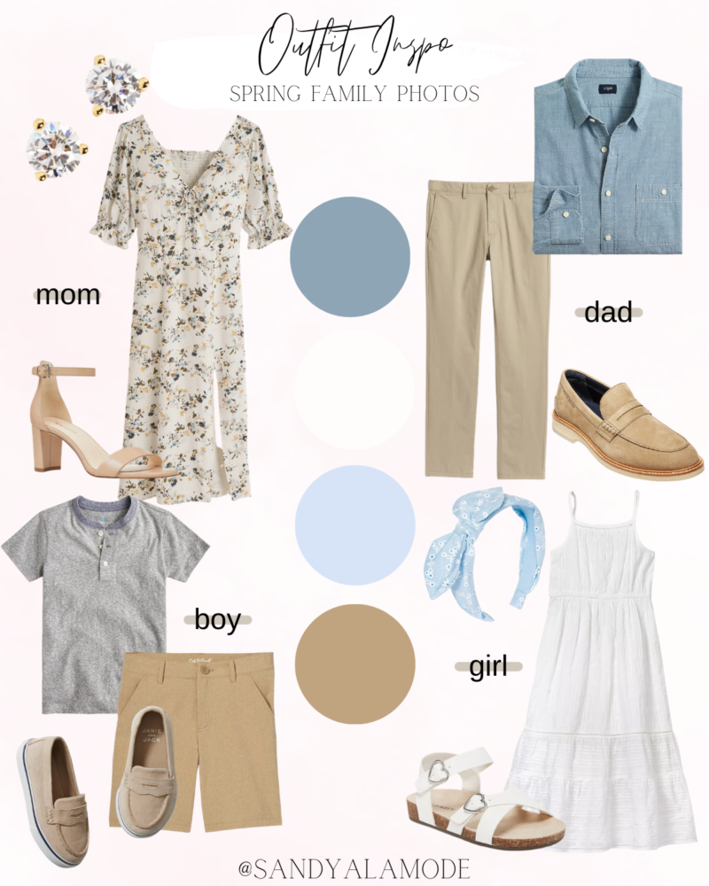 Spring Family Photos: 6 Color Schemes For The Entire Family | SandyALaMode