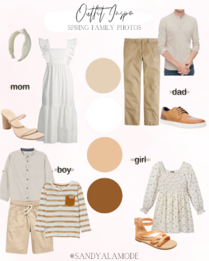 Spring Family Photos: 6 Color Schemes For The Entire Family | SandyALaMode
