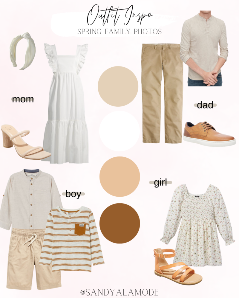 Spring Family Photos: 6 Color Schemes For The Entire Family | SandyALaMode