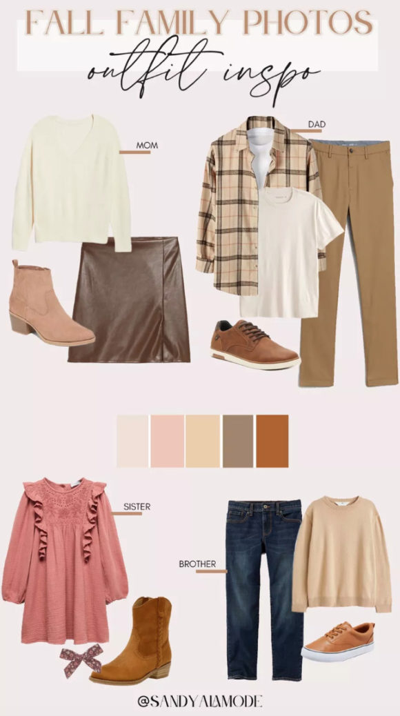 Family Fall Photoshoot Outfit Inspo! | SandyALaMode